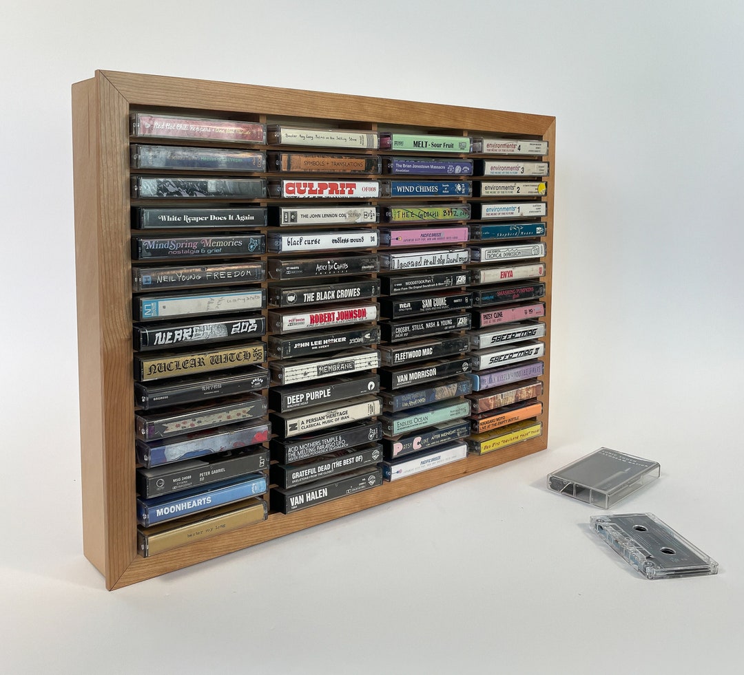 60 Cassette Tape Holder, Organizer, Rack, Storage - Etsy