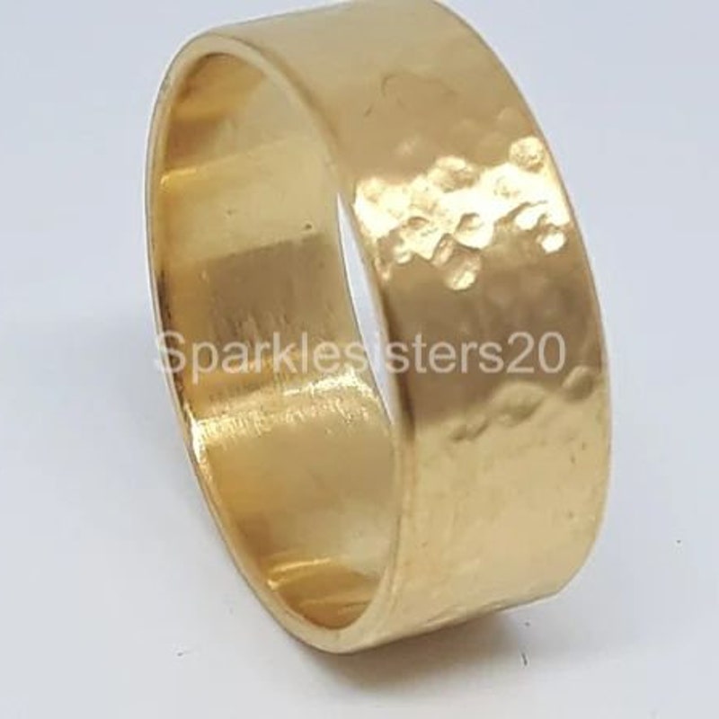 Rustic Gold Rings - Etsy