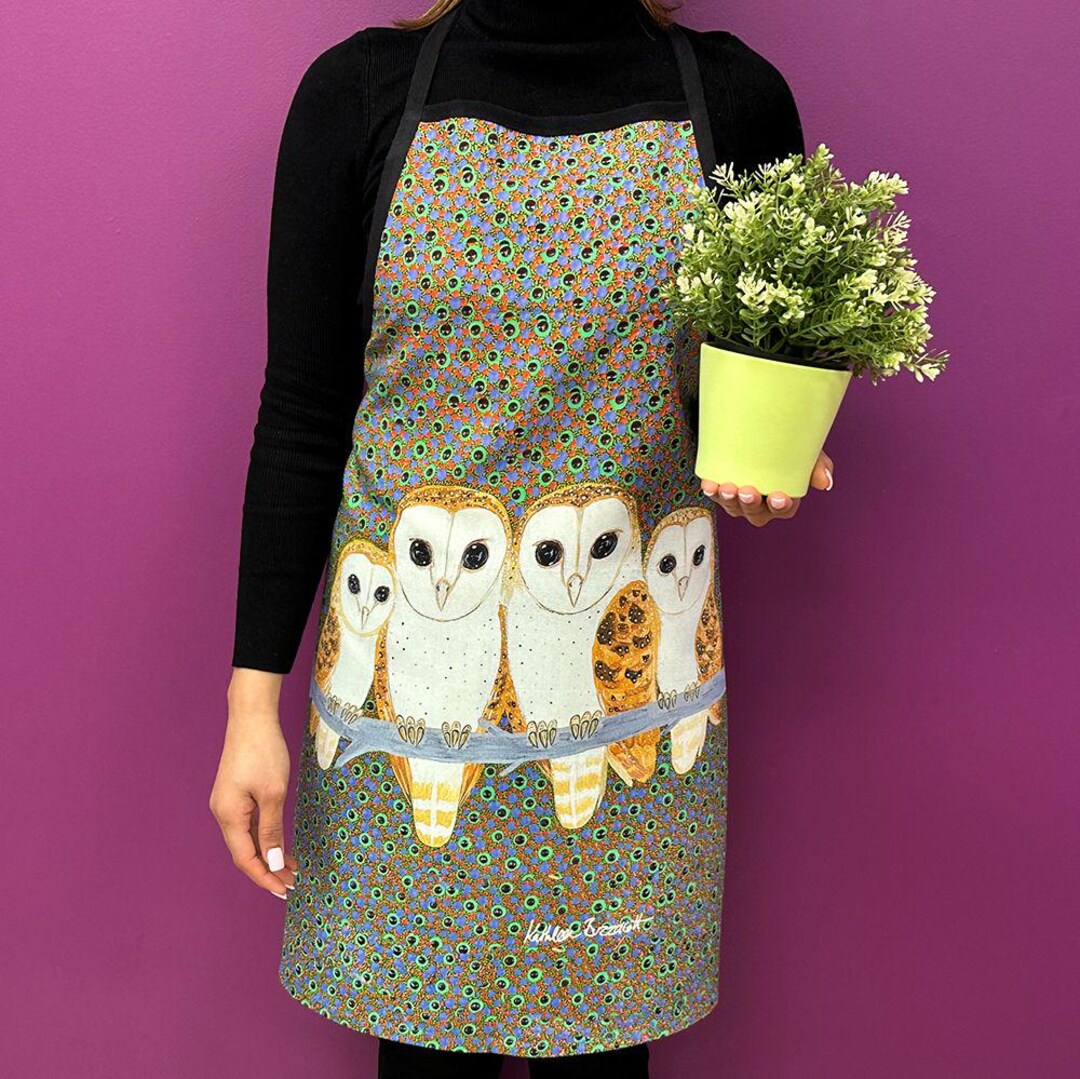 Apron - Australian Aboriginal Indigenous Design - DESIGN: BARN OWLS ...