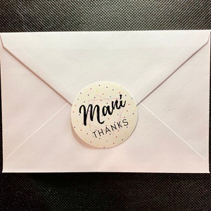 Mani Thanks, Rainbow Nail Mail Thank You Stickers! - Etsy
