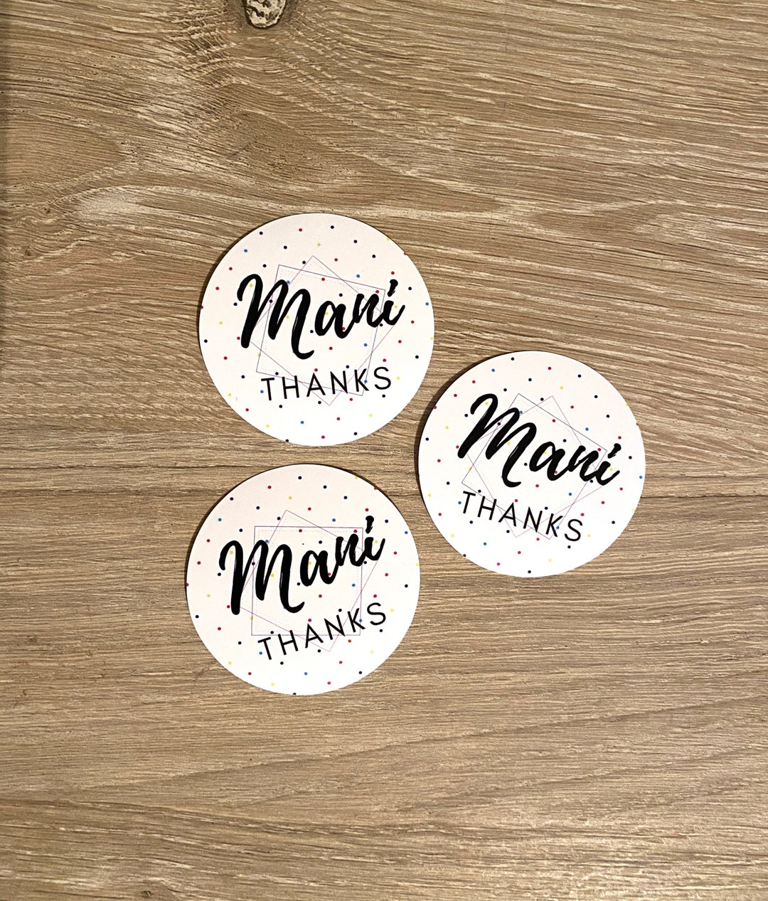 Mani Thanks, Rainbow Nail Mail Thank You Stickers! - Etsy