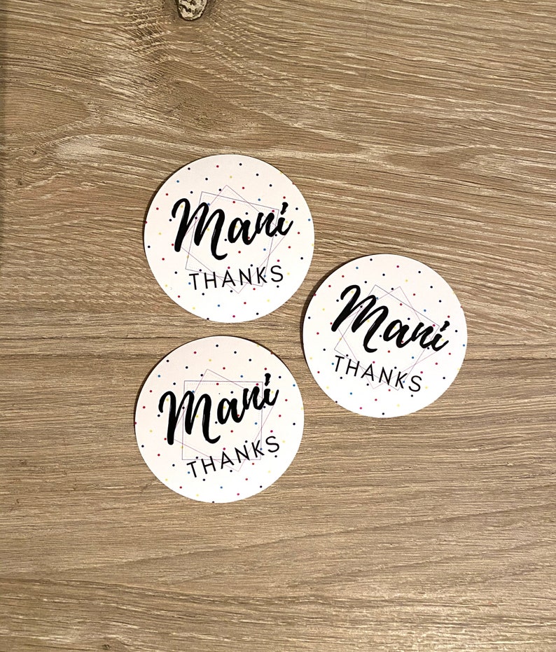 Mani Thanks, Rainbow Nail Mail Thank You Stickers! - Etsy