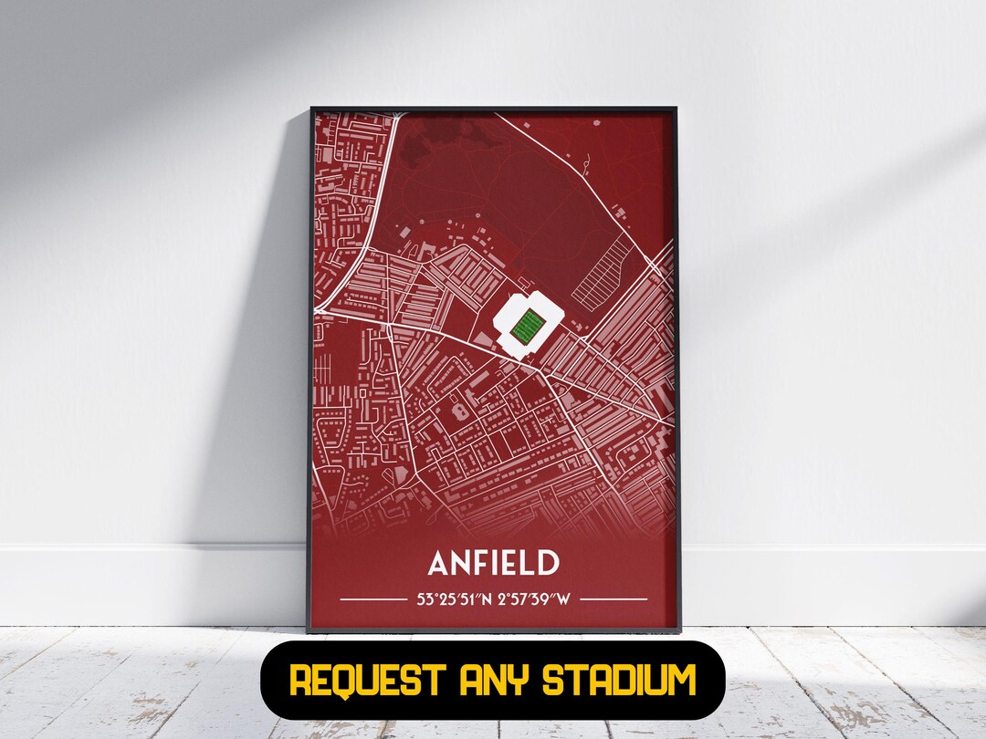 Liverpool Stadium Gift Football Poster Gift, Gift for Him/her ...