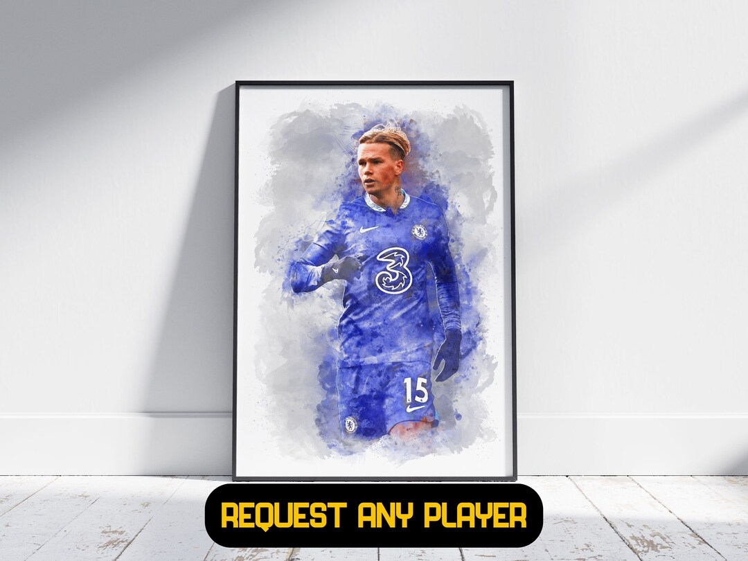Mykhailo Mudryk Chelsea Football Poster Gift, Gift for Him/her, Chelsea ...