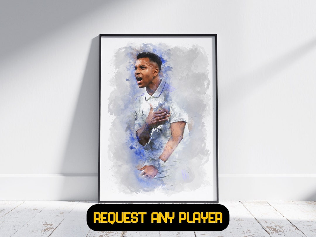Rodrygo Real Madrid Football Poster Gift, Gift for Him/her, Real Madrid ...