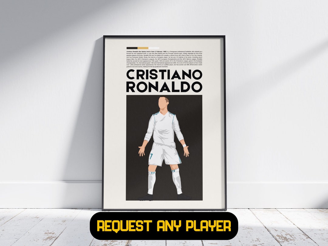 Cristiano Ronaldo Real Madrid - Football Poster Gift, Gift for Him/her ...