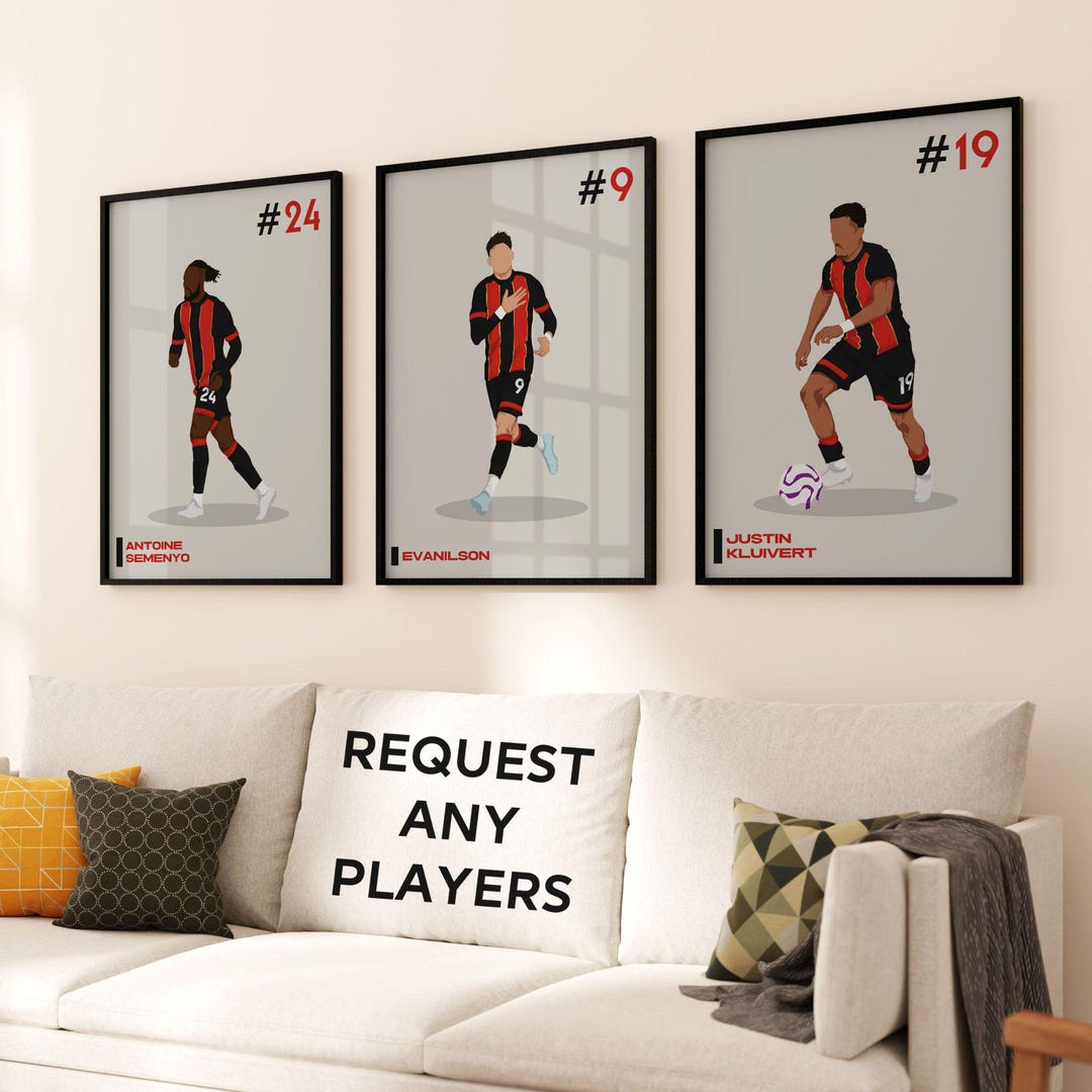 Bournemouth Gift Set - Football Posters Gift, Gift for Son/daughter ...