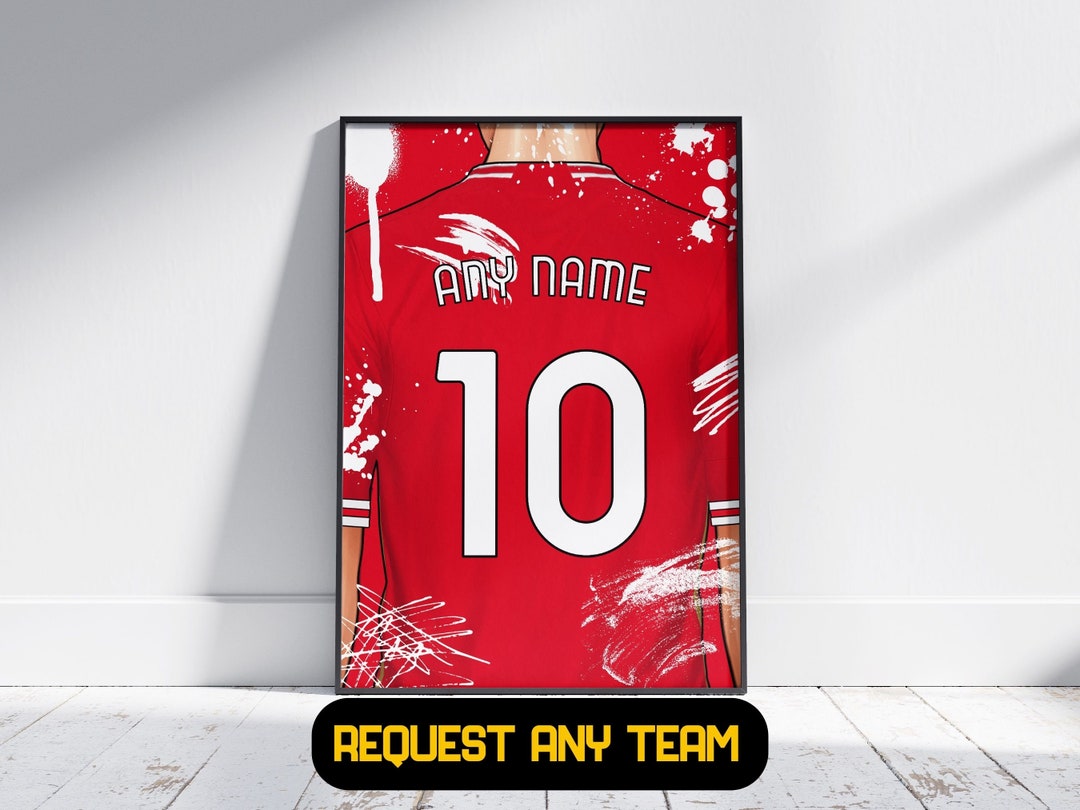 Benfica Gift Personalised - Football Poster Print, Gift for Him, Gift ...