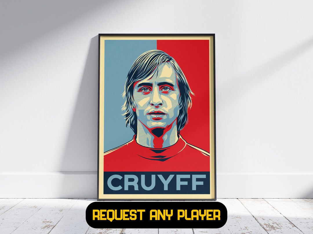 Johan Cruyff Hope Style - Football Poster Gift, Gift for Him/her ...