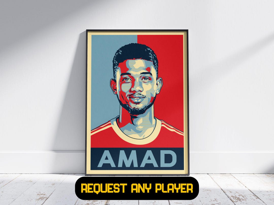 Amad Diallo Hope Style - Football Poster Gift, Gift for Him/her, Man ...