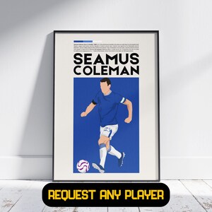 Séamus Coleman Everton - Football Poster Gift, Gift for Him/her ...