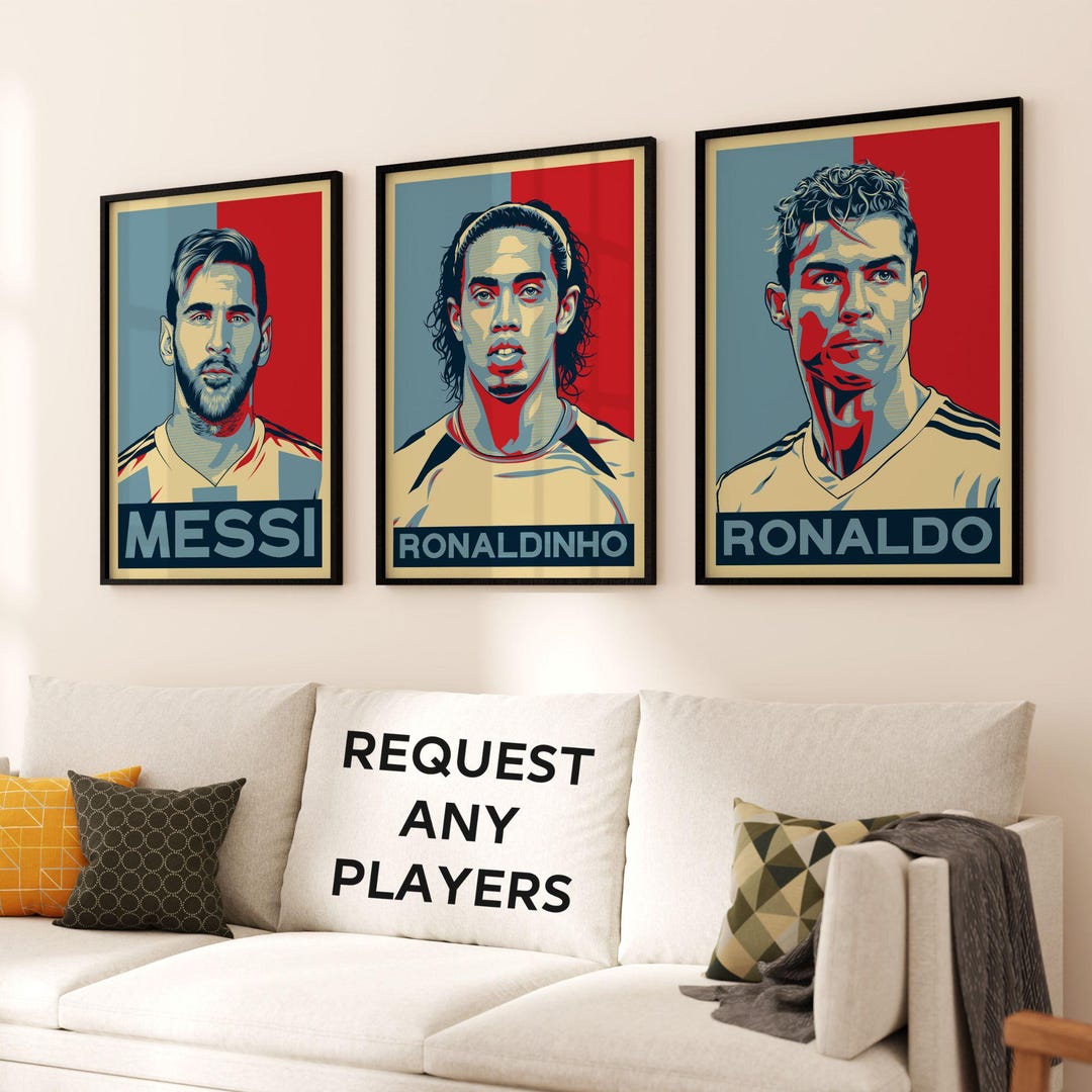 Custom Retro Football Gift Set - Football Posters Gift, Gift for Son ...