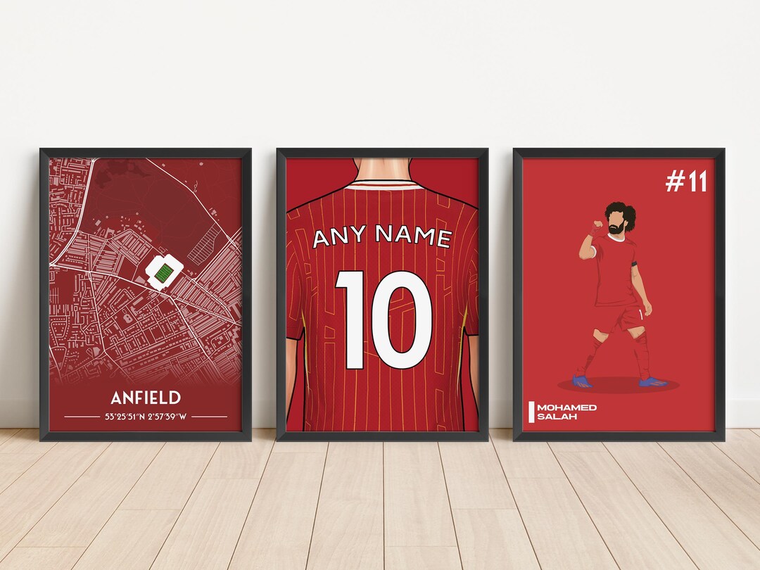 Liverpool Gift Set Football Posters Gift, Gift for Son/daughter ...
