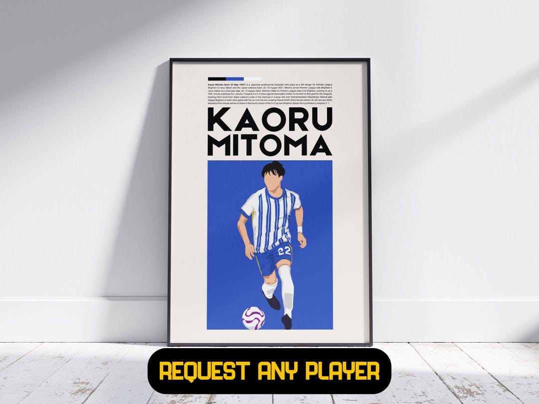 Kaoru Mitoma Brighton - Football Poster Gift, Gift for Him/her ...