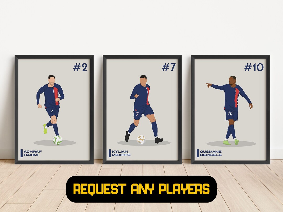 Paris Saint-germain Gift Set Football Posters Gift, Gift for Son ...