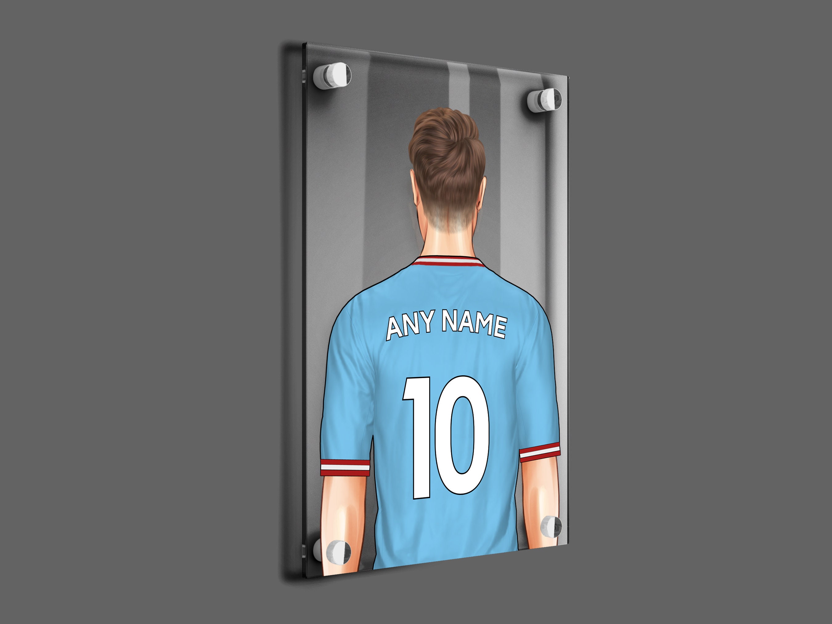 Man City Personalised Football Poster Print Gift for Him - Etsy