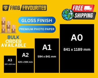 Poster Printing A0 A1 A2 A3 A4 Print Your Own Artwork Custom Printing ...