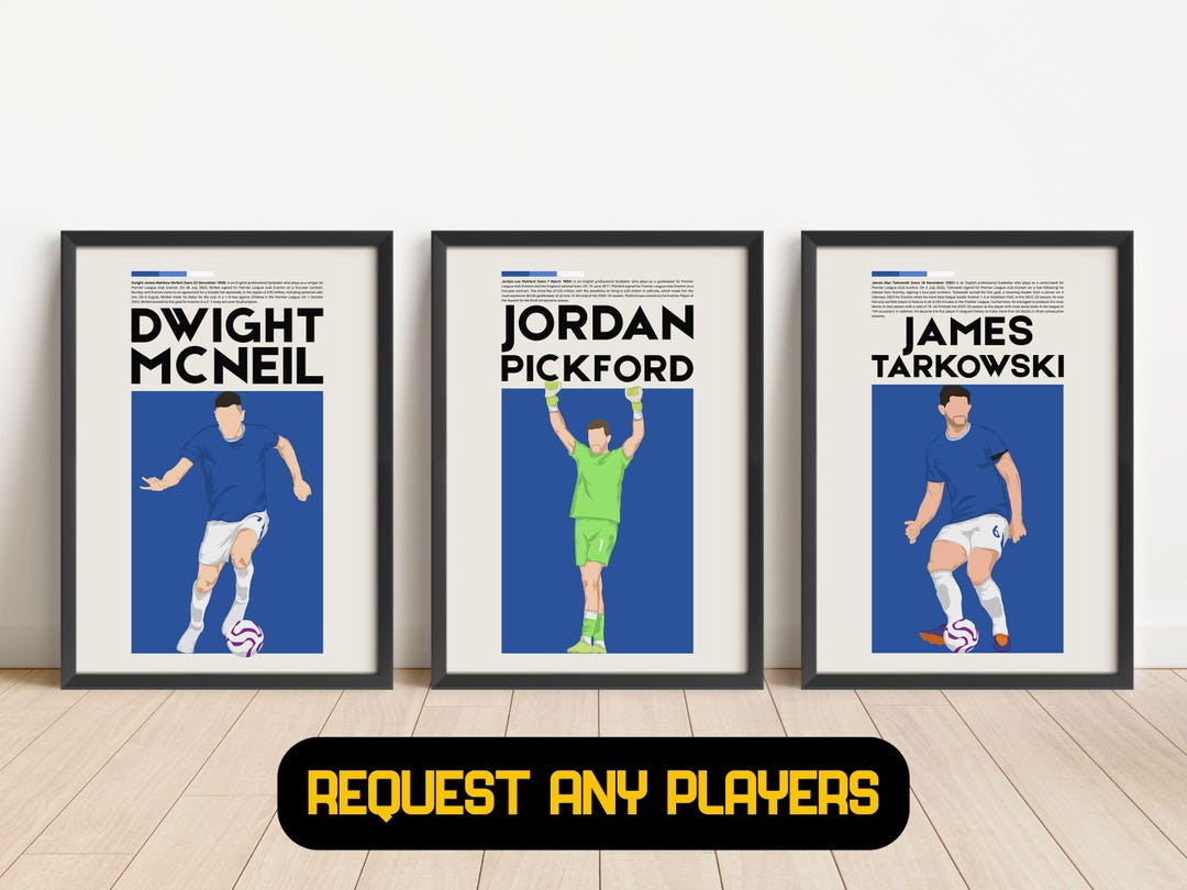 Everton Gift Set Football Posters Gift, Gift for Son/daughter, Everton ...