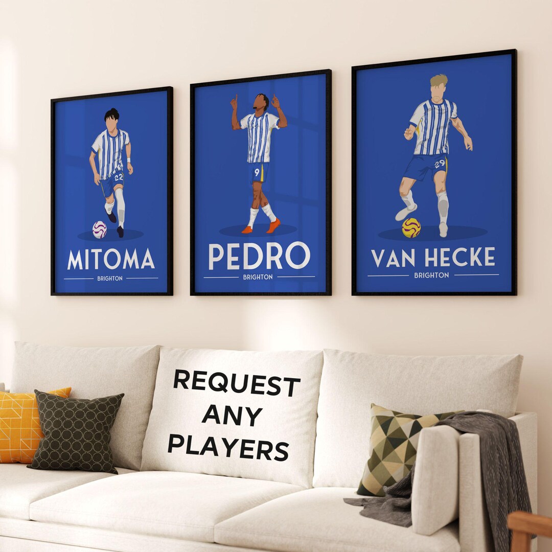 Brighton Gift Set - Football Posters Gift, Gift for Son/daughter ...