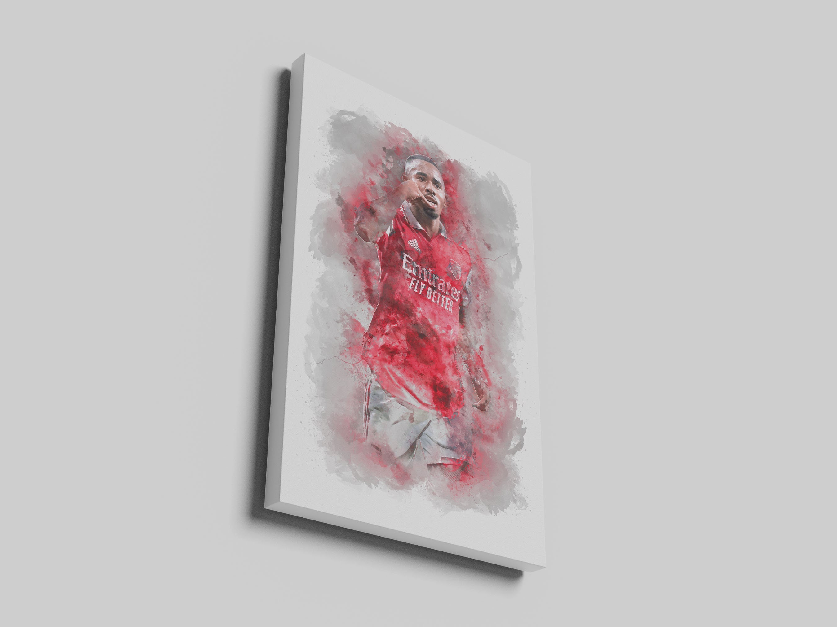 Gabriel Jesus Arsenal Football Poster Gift, Gift for Him/her, Arsenal ...