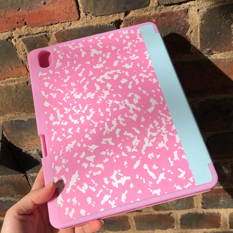 Composition Book Pastel Pink and Blue Ipad Case Notebook Cute - Etsy
