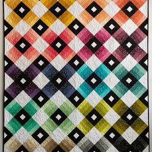 Multi Colored Twin Quilt-bright Colors-handmade-cotton Quilt - Etsy