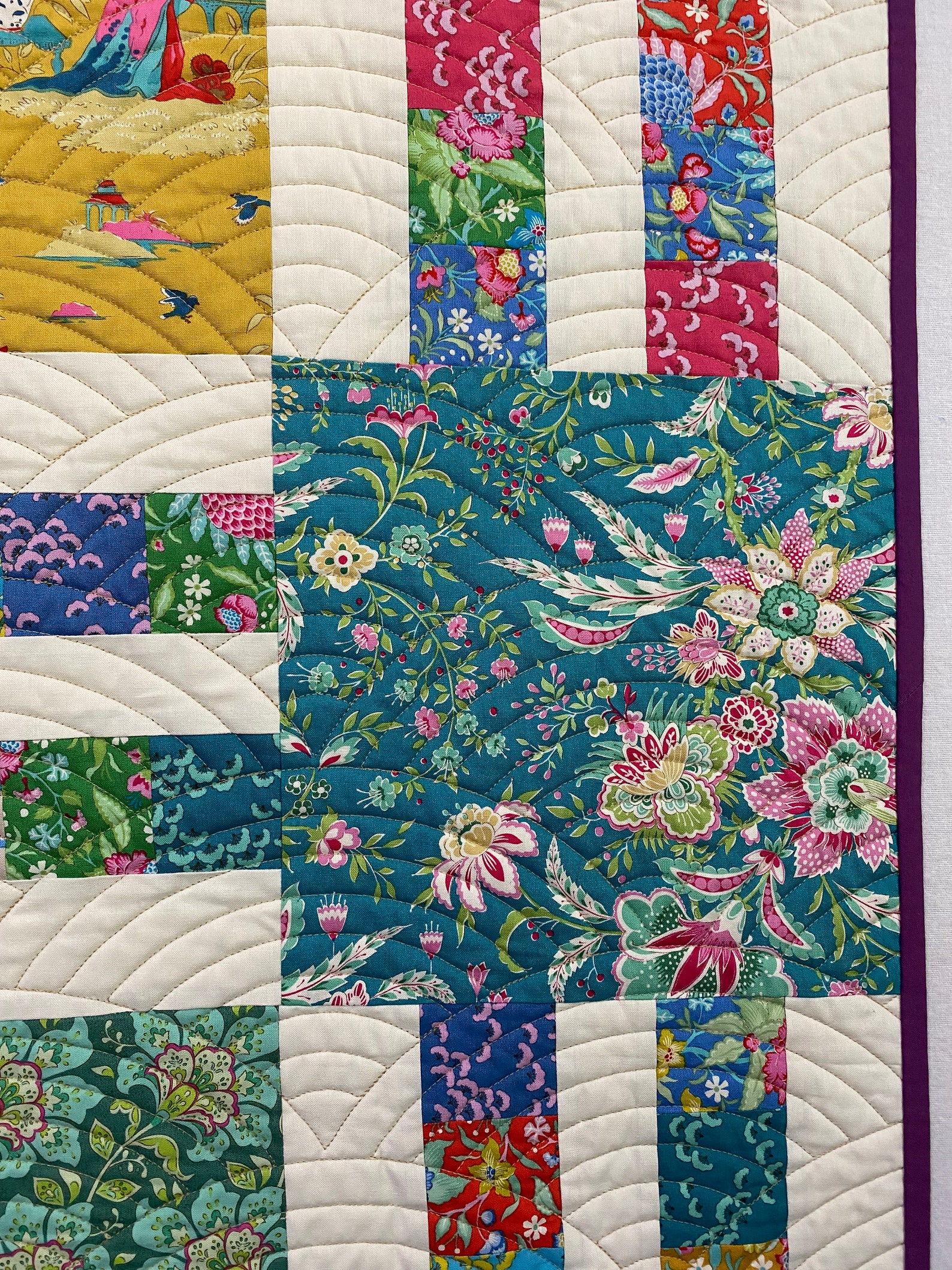 Bright Floral Quilt-large Throw Quilt- Multiple Colors - Etsy