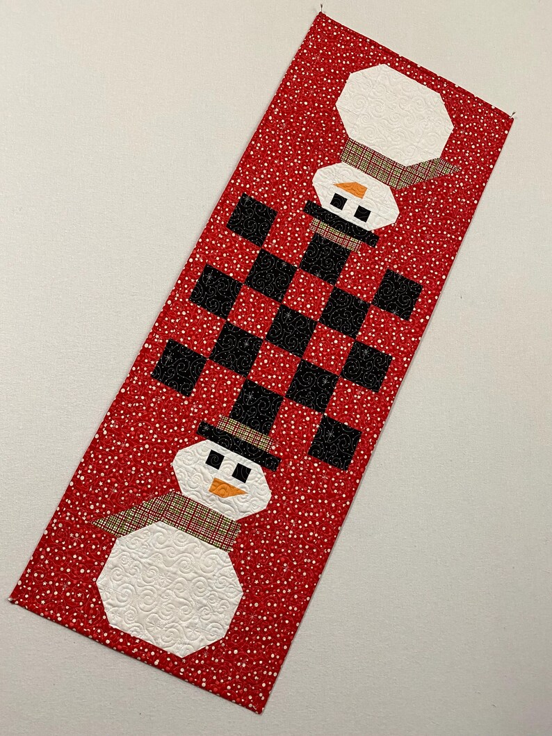 Christmas Table Runner -snowmen-winter Table Runner - Etsy