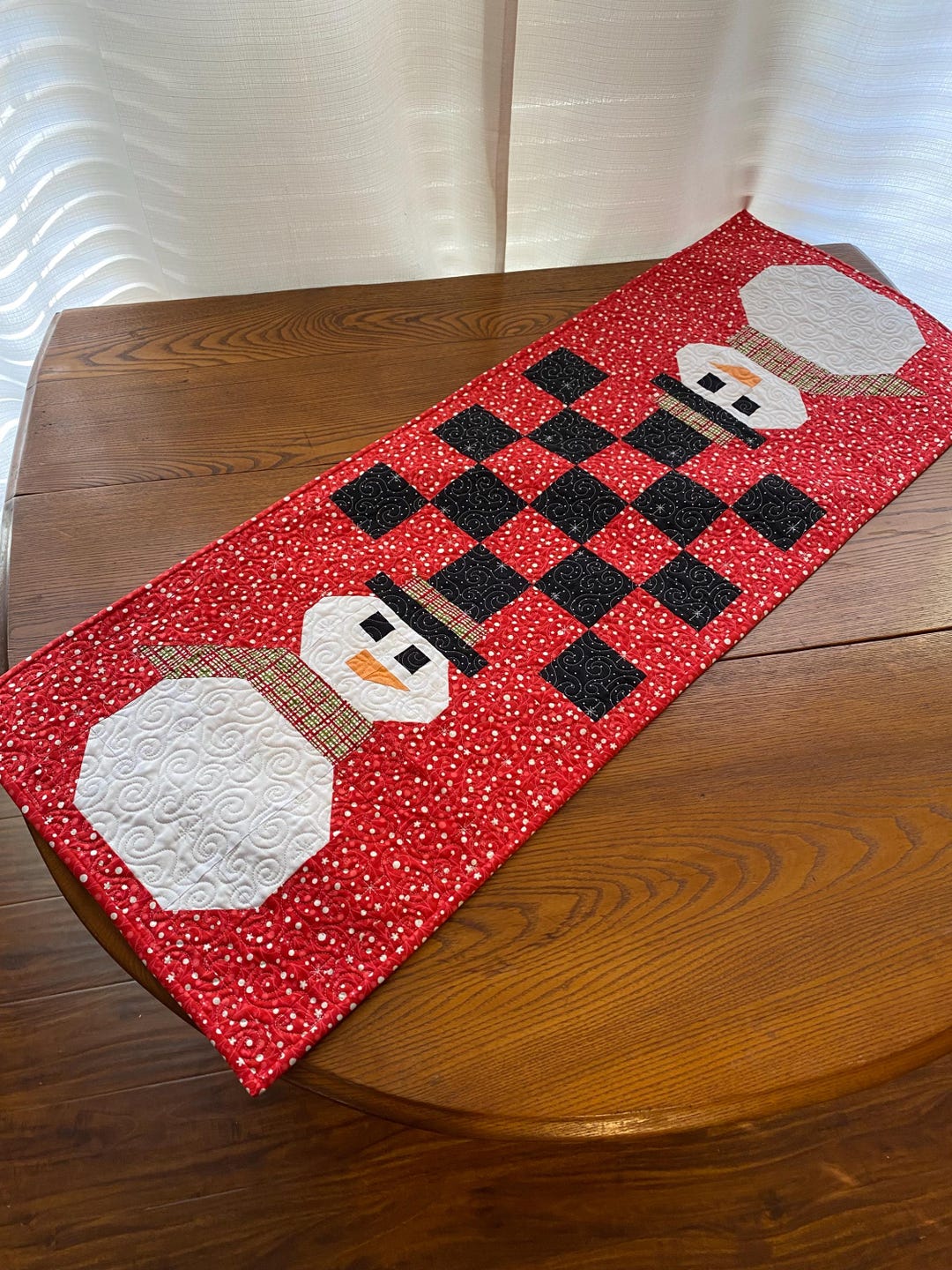 Christmas Table Runner -snowmen-winter Table Runner - Etsy