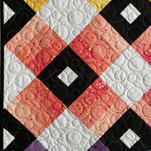 Multi Colored Twin Quilt-bright Colors-handmade-cotton Quilt - Etsy