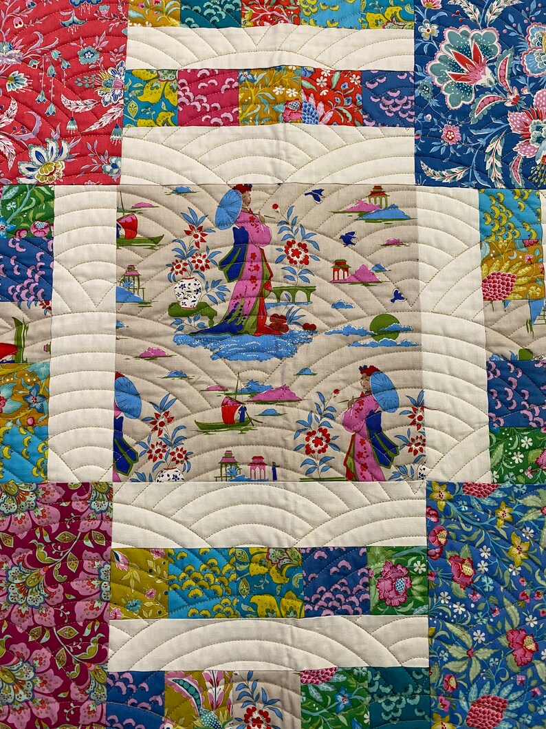 Bright Floral Quilt-large Throw Quilt- Multiple Colors - Etsy