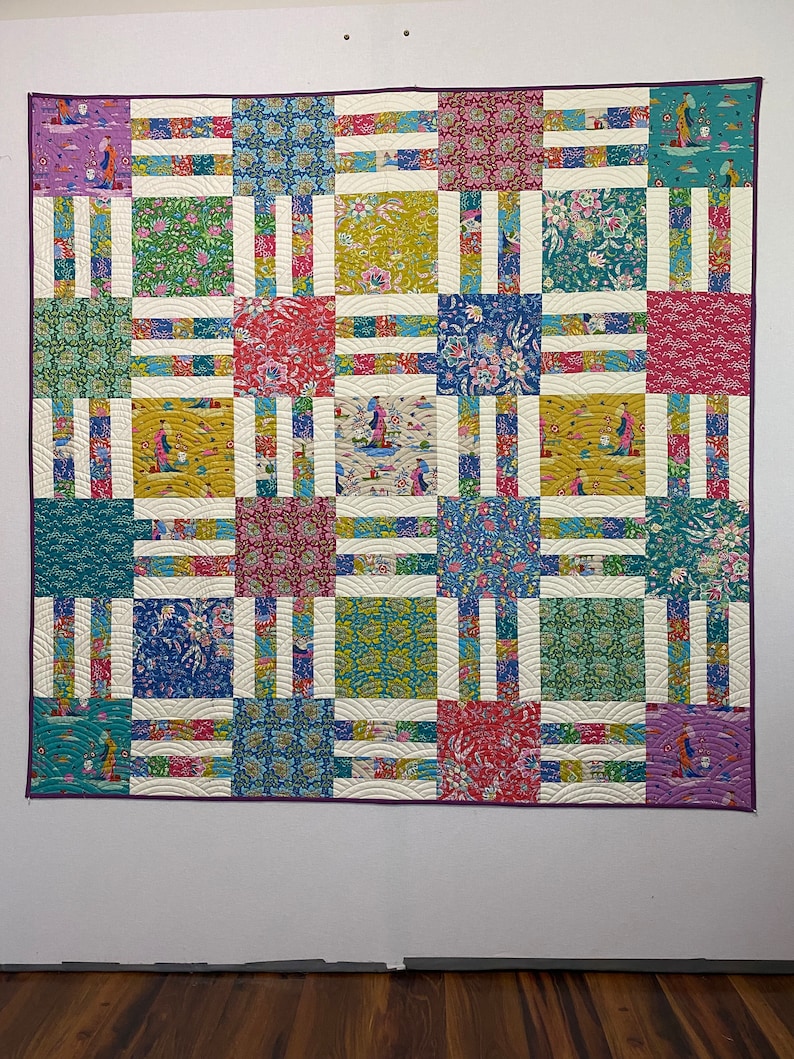 Bright Floral Quilt-large Throw Quilt- Multiple Colors - Etsy