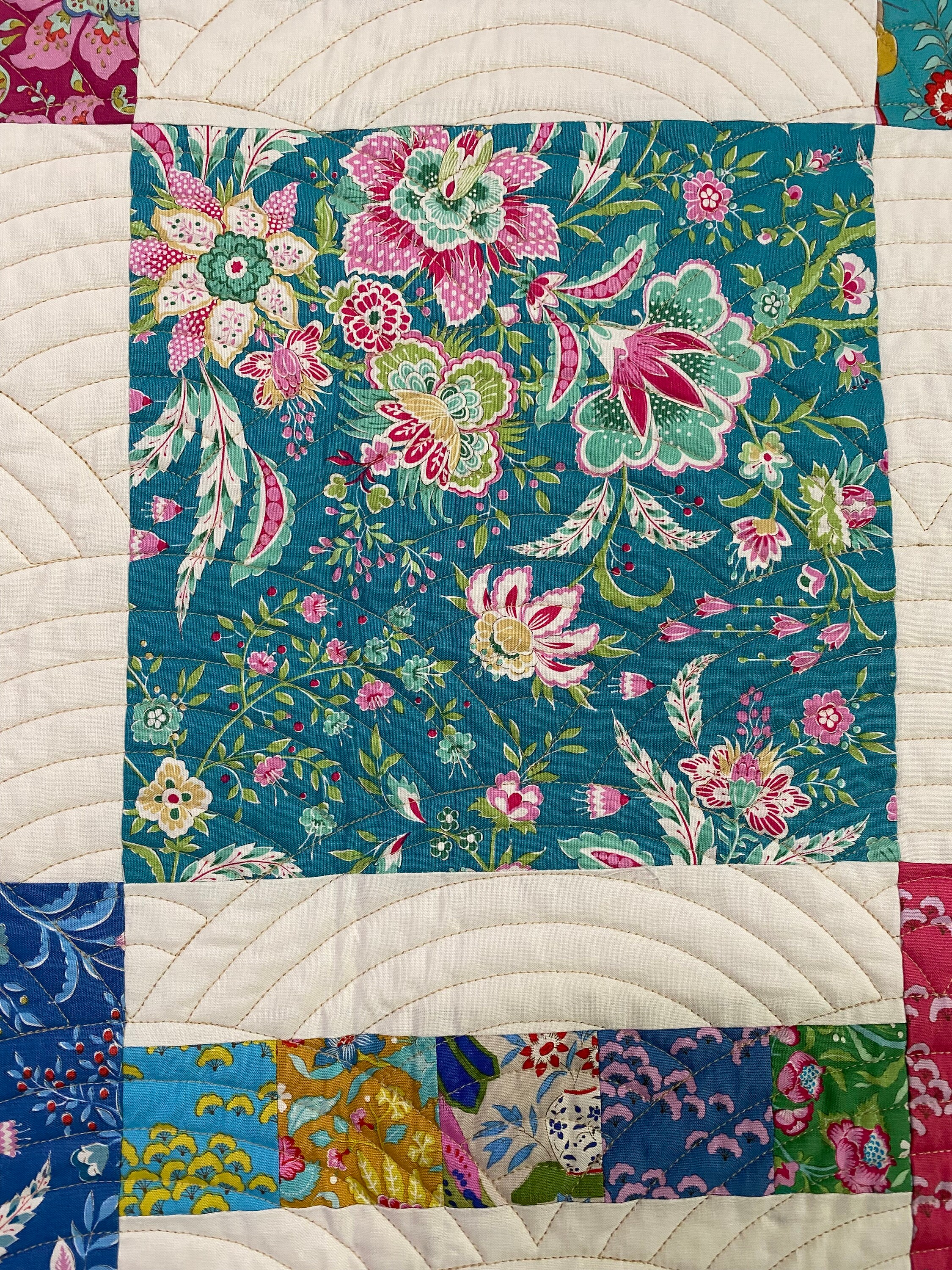 Bright Floral Quilt-large Throw Quilt- Multiple Colors - Etsy