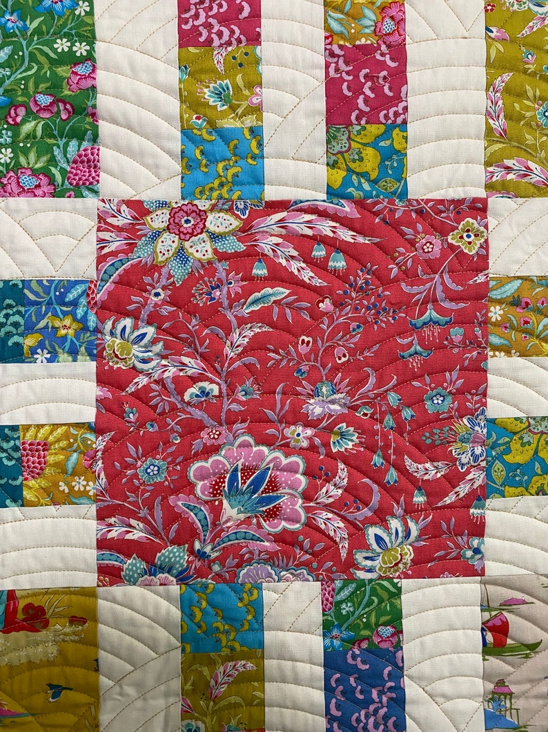 Bright Floral Quilt-large Throw Quilt- Multiple Colors - Etsy