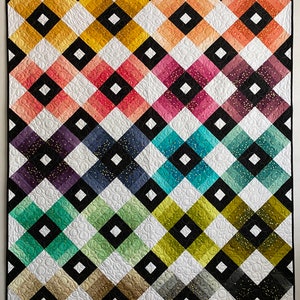 Multi Colored Twin Quilt-bright Colors-handmade-cotton Quilt - Etsy