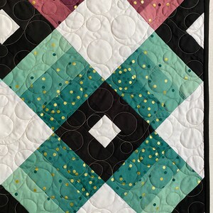 Multi Colored Twin Quilt-bright Colors-handmade-cotton Quilt - Etsy