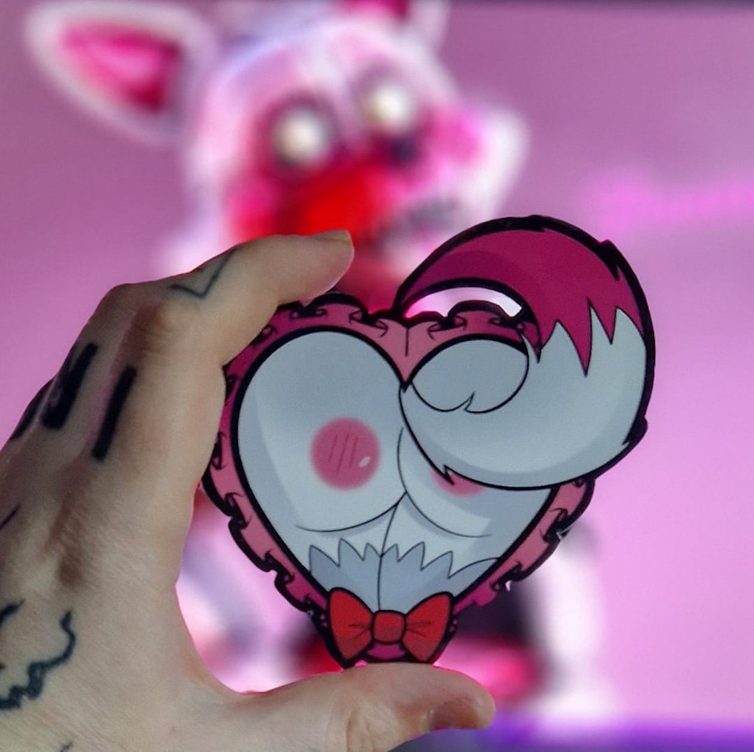 Funtime Foxy Fnaf Booty Heart Sticker Etsy