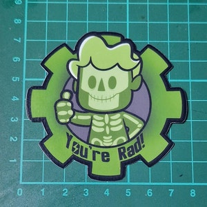 Irradiated Fallout You're Rad! Vault Boy Sticker - Etsy
