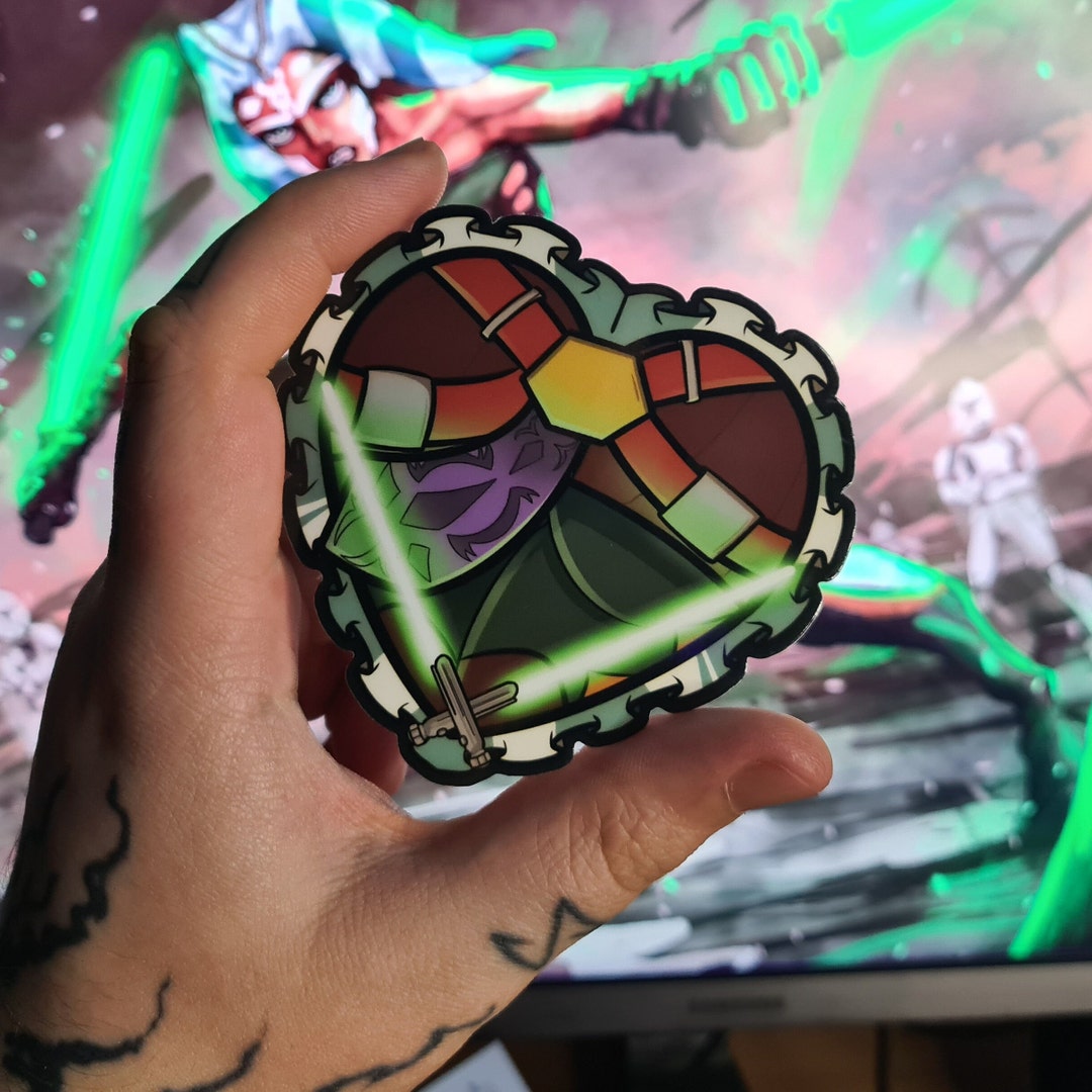 Ahsoka Tano Booty Heart Sticker Etsy