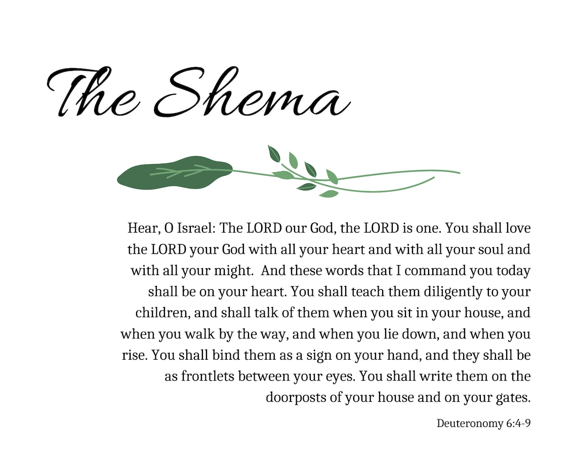 The Shema Wall Art - Digital - Etsy