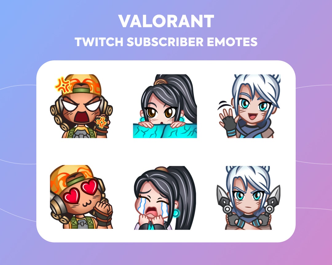 Twitch Emotes - Valorant Emotes - Sage - Raze - Lurk Emote - Love Emote ...