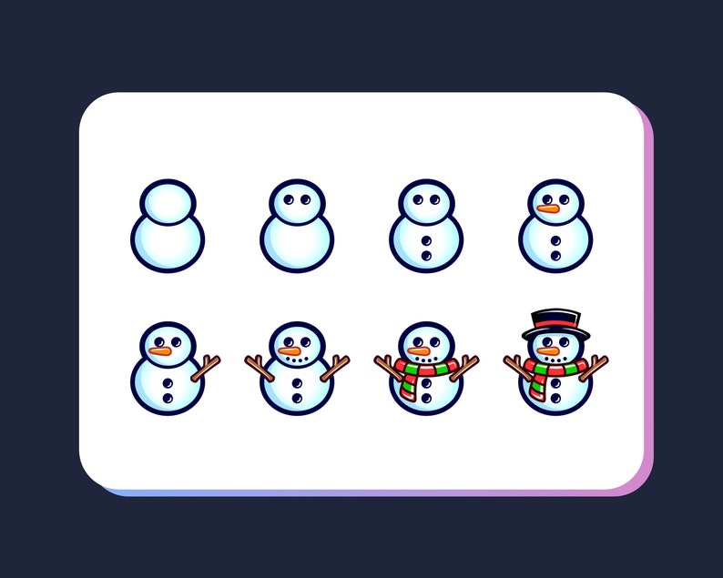Twitch Sub Badges / Cheer Bit Badges - Christmas - Snowman - Snow ...