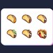 Twitch Sub Badges / Cheer Bit Badges - Taco - Mexican Food - Etsy