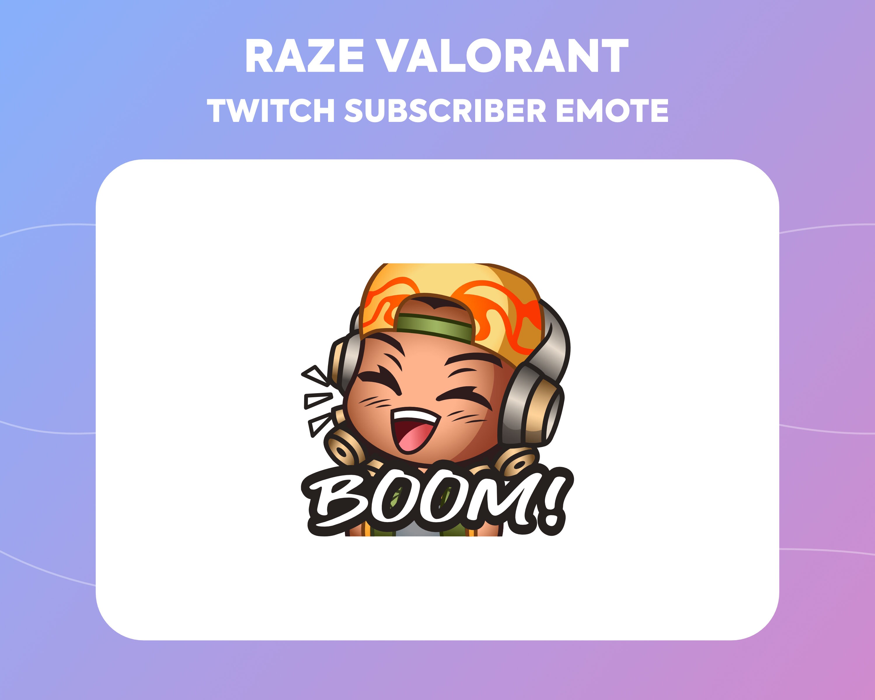 Twitch Emotes - Raze Emote - Valorant Emotes - Etsy UK