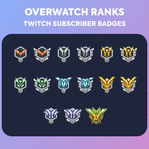 Overwatch 2 Twitch Sub Badges – Cheer Bit Badges (digital Download) - Etsy