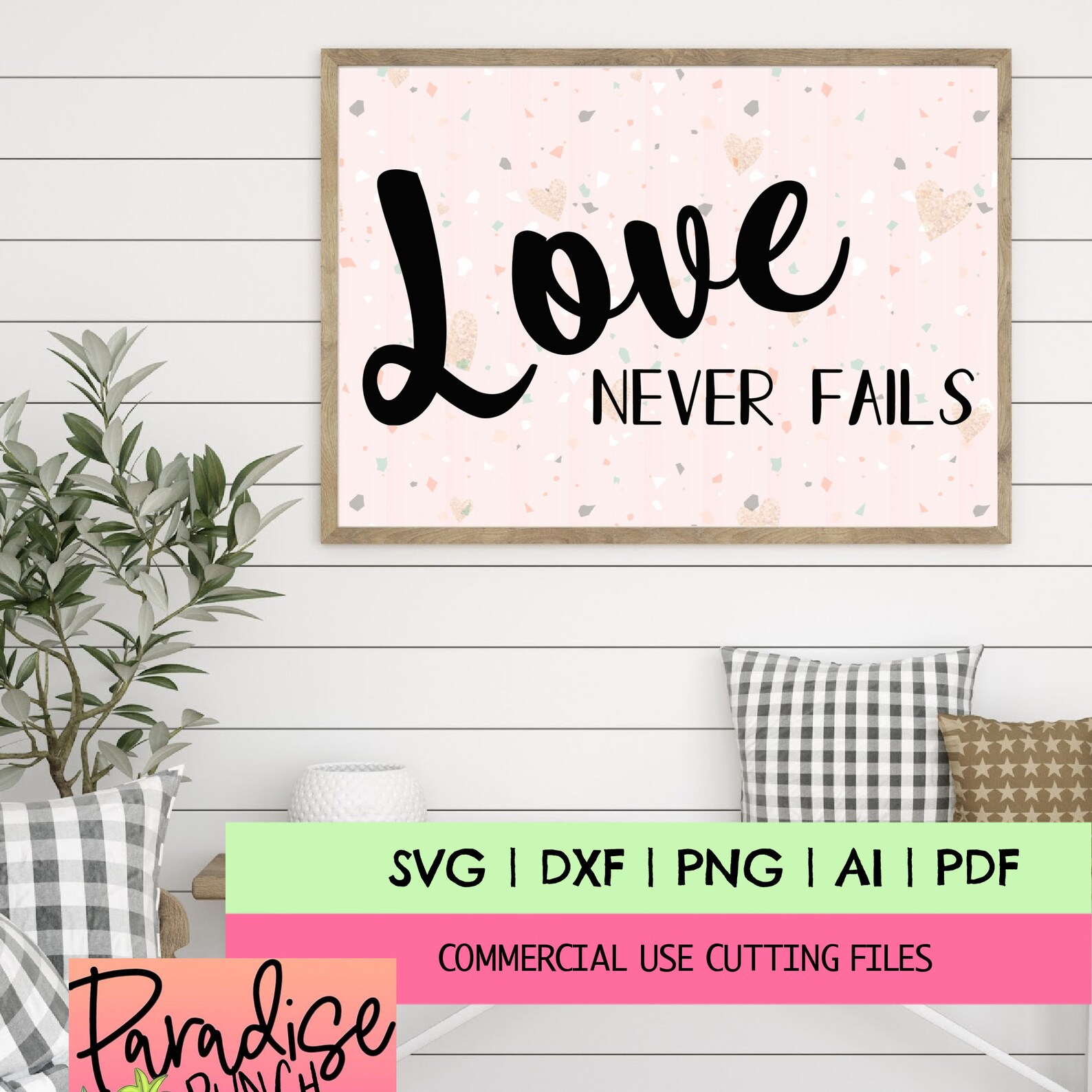 El amor nunca falla SVG PNG DXF Archivos para máquinas de - Etsy España