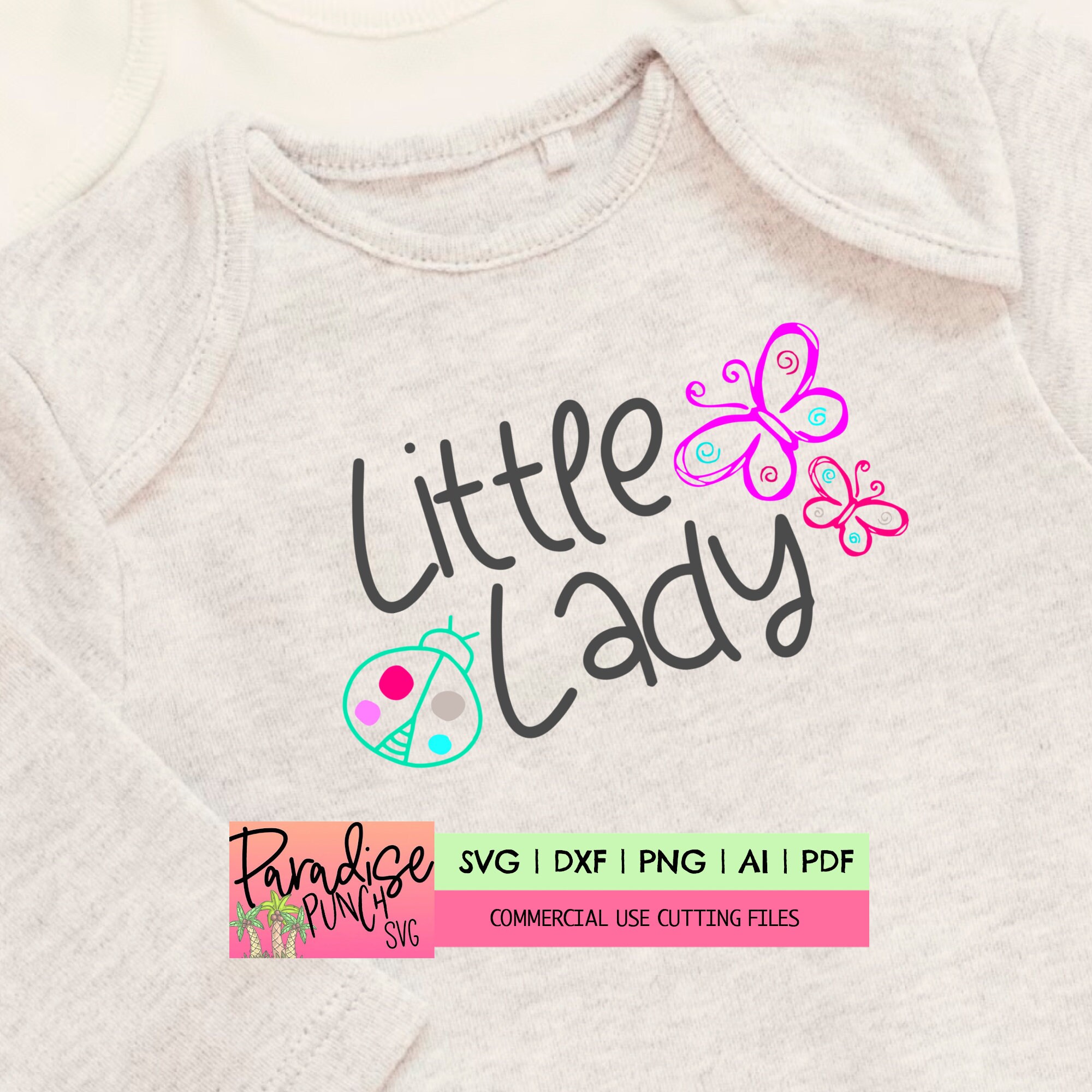 Little Lady Svg Digital Cut File for Newborn Baby Girl - Etsy