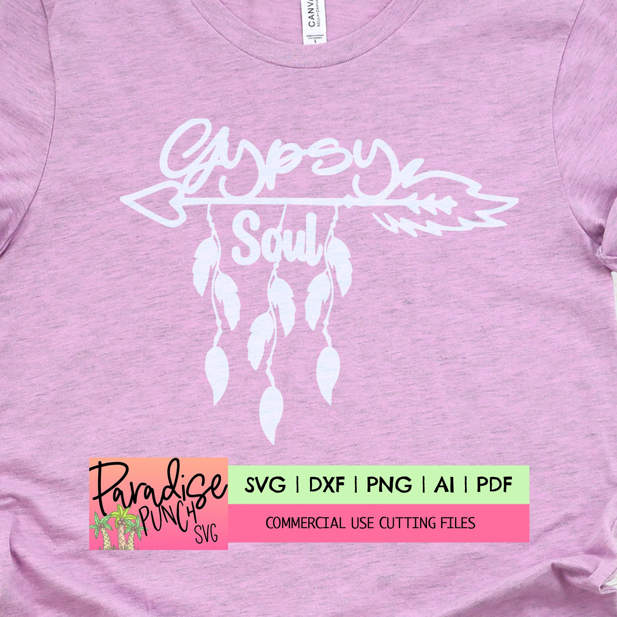Gypsy Soul SVG Boho Svg Feather Svg Free Spirit Svg Gypsy - Etsy