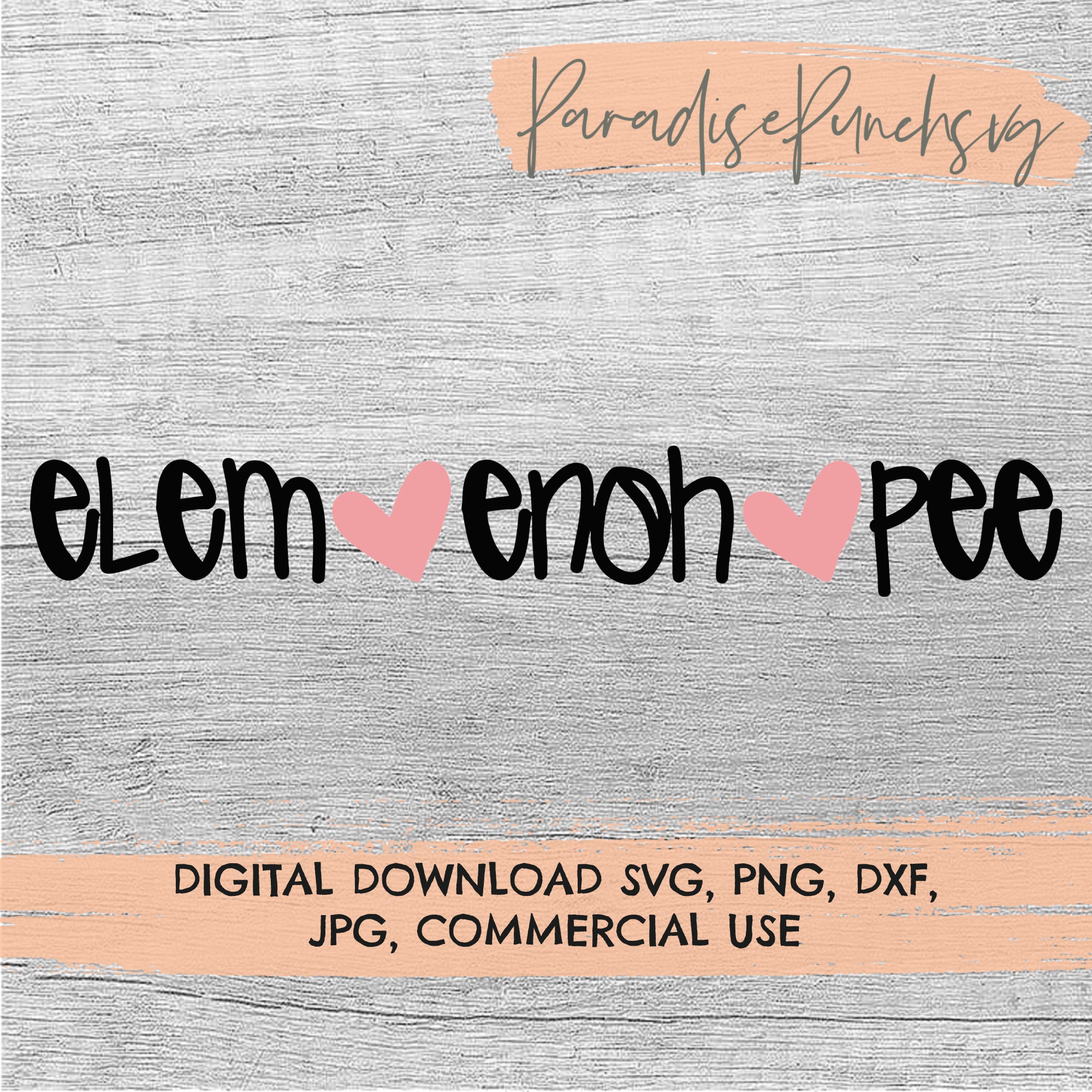 Elemenopee Svg Png Jpg Dxf Kids Svg File Baby Svg for - Etsy