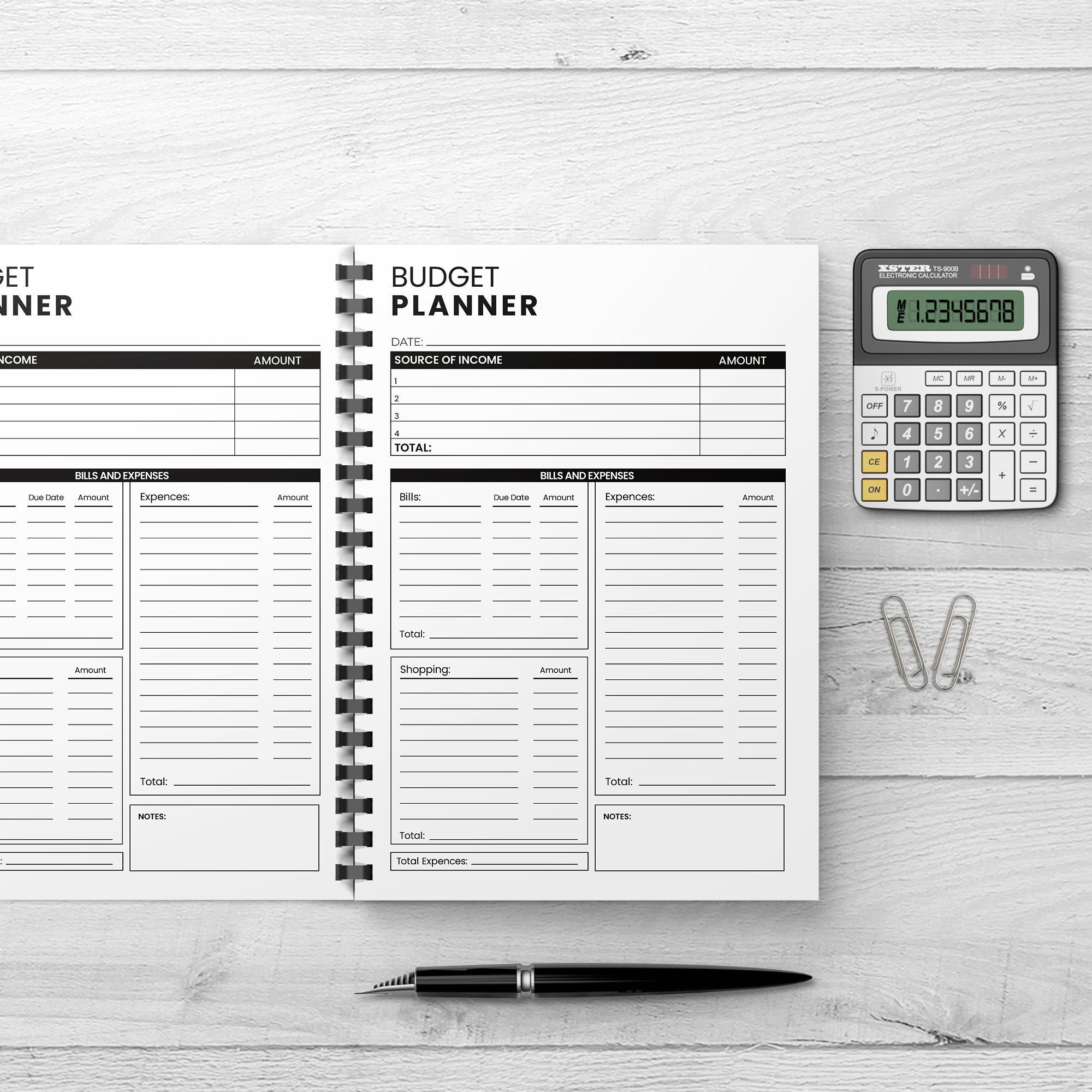 Printable Budget Tracker,monthly Spending Planner,expense Log,printable ...